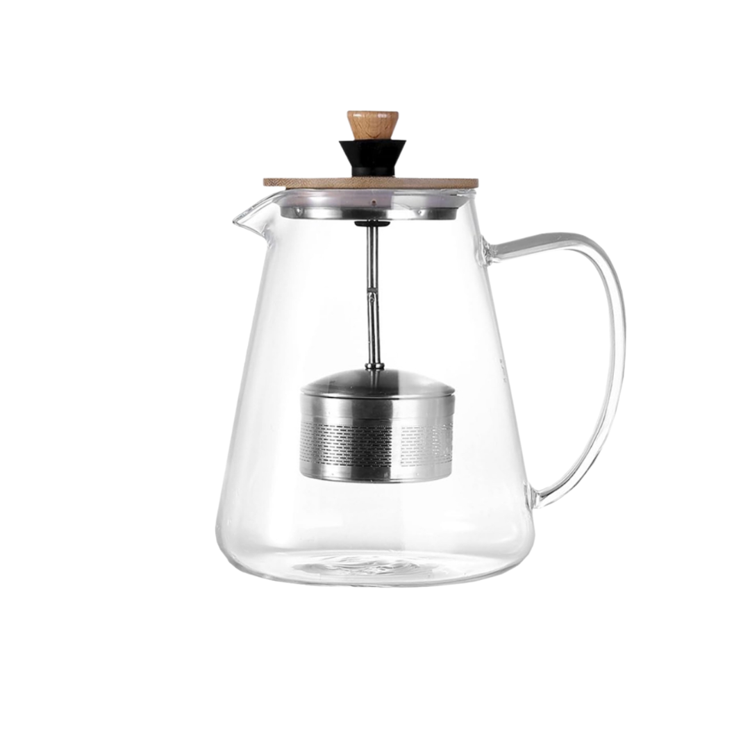 Lift and Lock Infusing Glass Teapot 950ml - Blue Mountain Tea Co